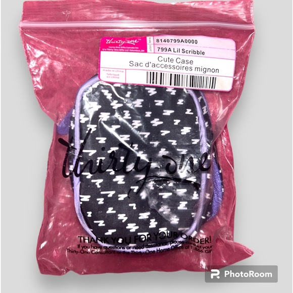 thirty-one | Bags | Nwt Thirtyone Purple And Black Lil Scribble Cute ...